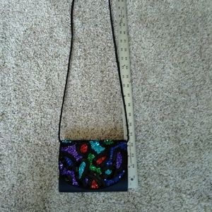 Coloriffics | Bags | Vintage Coloriffics Sequin Purseclutch | Poshmark